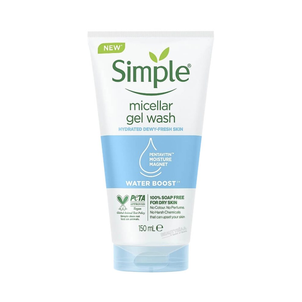 Simple Water Boost Micellar Facial Gel Wash 150ml